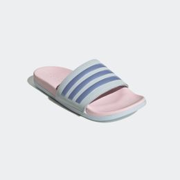 Badesandale adidas Sportswear "COMFORT ADILETTE", Damen, Gr. 42, transparent (halo blau, blau spark metallic, clear pink), Synthetik, Schuhe, Badelatschen