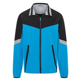 Outdoorjacke DEPROC Active "LAC SURPRISE MEN", Herren, Gr. S, blau, 90% Polyester; 10% Elasthan, mit innenliegendem Gummizug, Jacken Outdoorjacke