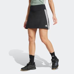 Hosenrock adidas Performance "TRAIN ESSENTIALS 3-STREIFEN WORKOUT SKORT", Damen, Gr. XL, schwarz-wei&szlig; (schwarz, wei&szlig;), Obermaterial: 79% Polyester, 21% Elasthan, R&ouml;cke