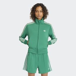 Trainingsjacke adidas originals "FIREBIRD CLASSIC", Damen, Gr. L, bold gr&uuml;n, wei&szlig;, Obermaterial: 100% Polyester, Jacken Trainingsjacke, FIREBIRD, regul&auml;re Passform