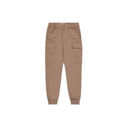 Cargohose Alpha Industries "Airman Pant", Damen, Gr. 34, Normalgr&ouml;&szlig;en, grau (taupe), Obermaterial: 98% Baumwolle, 2% Elastan; Futter: 100% Baumwolle, Hosen Cargohose