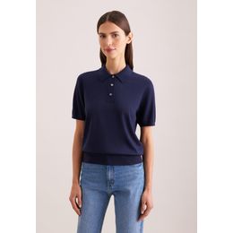 Strickpullover Seidensticker, Damen, Gr. XS, dunkelblau, 90% Wolle, 10% Seide, regular fit, Pullover Strickpullover, Polo