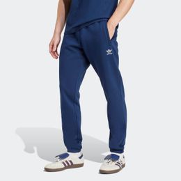 Sporthose adidas originals "TREFOIL ESSENTIALS", Herren, Gr. XXL, N-Gr, blau (night indigo, normal, gr.), Obermaterial: 70% Baumwolle, 30% Polyester, Hosen Sporthose, schmale Passform, mit flauschiger Innenseite, mit Rippb&uuml;ndchen