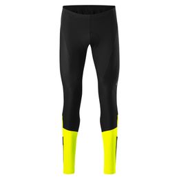 Fahrradhose Gonso "Essential Tight Softshell M", Herren, Gr. M, Normalgr&ouml;&szlig;en, gelb, 100% Polyester, Hosen Fahrradhose, Herren Radhose mit Sitzpolster, Tight fit