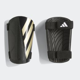Fu&szlig;ball Schienbeinschoner adidas Performance "TIRO SG TRN", Gr. L, schwarz-wei&szlig; (schwarz, gold metallic, wei&szlig;), Protektoren