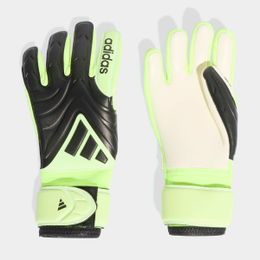 Torwarthandschuhe adidas Performance "COPA LEAGUE KIDS", Damen, Gr. 3, schwarz (schwarz, schwarz, lucid lemon), Kunstfaser, Handschuhe