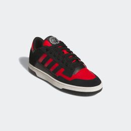 Sneaker adidas Sportswear "RAPID COURT LOW", Damen, Gr. 44, wei&szlig; (cschwarz, colrot, cwei&szlig;), Leder, Synthetik, Schuhe Sneaker