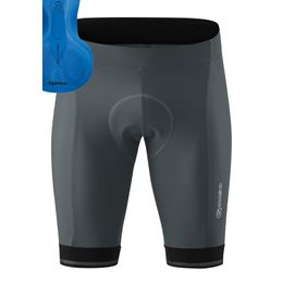 Fahrradhose Gonso "SITIVO M", Herren, Gr. L, Normalgr&ouml;&szlig;en, grau (hellblau), 65% Polyamid, 35% Elasthan, Hosen Fahrradhose, Herren Radhose mit innovativem Sitzpolsterkonzept