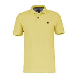 Poloshirt Lerros "Klassischer Polostyle in *Cool & Dry* Piqu&eacute;qualit&auml;t", Herren, Gr. XXL, gelb (faded gelb), 60% Baumwolle, 40% Polyester, Shirts, Feuchtigkeitsregulierend, Knopfleiste, Pflegeleicht, Hautfreundlich
