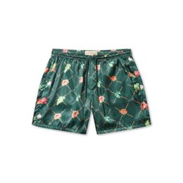 PAS DE MONACO Herren Shorts "Pas De Monaco FRUIT MONOGRAM SHORTS"forest, Gr. L, 100% Polyester, Hosen