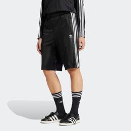 Shorts adidas originals "ADICOLOR FIREBIRD LONG", Damen, Gr. S, N-Gr, schwarz-wei&szlig; (schwarz, wei&szlig;), Obermaterial: 100% Polyester, Hosen Shorts