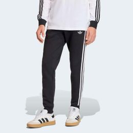 Sporthose adidas originals "3-STREIFEN", Herren, Gr. L, N-Gr, schwarz, Obermaterial: 70% Baumwolle, 30% Polyester, Hosen Sporthose