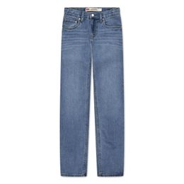 Stretch-Jeans LEVI'S KIDS "LVB 511 ECO SOFT PERFORMANCE J", Kinder, Gr. 8 (128), N-Gr, blau (basil sky without destruction), Denim/Jeans, Obermaterial: 69% Baumwolle, 30% Polyester, 1% Elasthan, unifarben, slim fit lang, Jeans, for BOYS