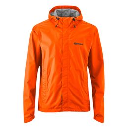 Fahrradjacke Gonso "Save Light", Herren, Gr. S, orange, 100% Polyester, Jacken Fahrradjacke, Herren Regenjacke wind- und wasserdicht, Radjacke mit Kapuze