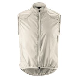 Funktionsweste Gonso "Road Vest Wind M", Herren, Gr. L, grau (hellgrau), 100% Polyester, Westen Funktionsweste, Herren Weste, atmungsaktive Radweste, leichte Windweste, Tight Fit