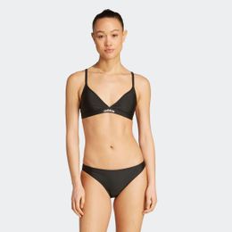 Bustier-Bikini adidas Performance "TRIANGLE BIKINI SET MIT 2-WEGE-VERSTELLBAREN TR&Auml;GERN", Damen, Gr. 38, N-Gr, schwarz, wei&szlig;, Obermaterial: 78% Polyamid, 22% Elasthan, Bikini-Sets, mit herausnehmbarem Polster, 2-Wege-verstellbare R&uuml;ckentr&auml;ger