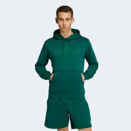 Kapuzensweatshirt adidas originals "MONOGRAM INFILL HOODIE", Herren, Gr. L, collegiate gr&uuml;n, Obermaterial: 70% Baumwolle, 30% Polyester, angesetztes B&uuml;ndchen, Sweatshirts
