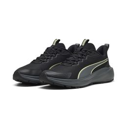 Laufschuh Puma "Skyrocket Lite Trail Laufschuhe Erwachsene", Damen, Gr. 37,5, schwarz cool schwarz gray apple spritz gr&uuml;n, Obermaterial: Textil, Synthetik; Futter: Textil; Innensohle: Textil; Laufsohle: Gummi, Synthetik, Schuhe Laufschuh