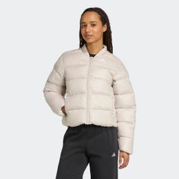 Winterjacke adidas Sportswear "ESSENTIALS CLIMAWARM KUNSTDAUNEN PUFFER", Damen, Gr. XL, wonder aluminium, Obermaterial: 100% Polyester, normal, Jacken Winterjacke