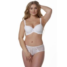 After Eden D-cup & up Panty "BO", Damen, Gr. L, wei&szlig;, Spitze, Obermaterial: 86% Polyamid, 14% Elasthan, AFTER EDEN D-CUP & UP, unifarben, k&ouml;rpernah, Unterhosen Panty, Mit Spitze, leicht durchsichtig, feminin, bequem, weich, elastisch