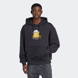 Kapuzensweatshirt adidas originals "WABASH LOOSE", Herren, Gr. L, schwarz, Obermaterial: 100% Baumwolle, normal, Rundhals, angesetztes B&uuml;ndchen, Sweatshirts