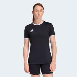 Fu&szlig;balltrikot adidas Performance "ENTRADA26 TRIKOT", Damen, Gr. L, schwarz, wei&szlig;, Obermaterial: 100% Polyester, Rundhals, Trikots Fu&szlig;balltrikot