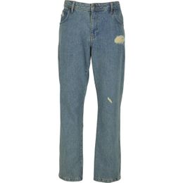 DEF Herren Bequeme Jeans "DEF DEF Slim Fit Jeans"vintage blau destroyed, Gr. 33, unifarben, 80% Baumwolle, 20% Polyester, Jeans