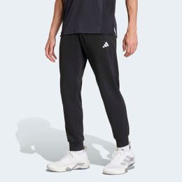 Sporthose adidas Performance "WORKOUT ESSENTIALS FEELREADY PANT", Herren, Gr. XL, N-Gr, schwarz, Obermaterial: 70% Polyester, 30% Baumwolle, Hosen Sporthose