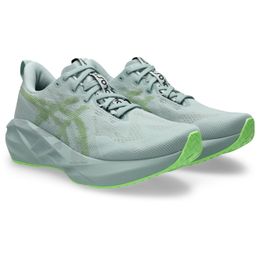 Laufschuh asics "NOVABLAST 5", Herren, Gr. 49, gr&uuml;n (cold moss, light orange), Synthetik, Schuhe Laufschuh, mit Engineered Jacquard Mesh-Obermaterial, mit FF BLAST MAX Foam