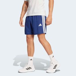 Shorts adidas Performance "ESSENTIALS TRAINING 3-STREIFEN WOVEN", Herren, Gr. 3XL, L&auml;nge 7, blau (dunkelblau), Obermaterial: 100% Polyester, Hosen Shorts