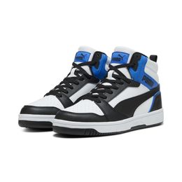 Sneaker Puma "Rebound Sneakers Erwachsene", Damen, Gr. 36, blau (schwarz, wei&szlig; team royal blau), Obermaterial: Synthetik, Textil; Futter: Textil; Innensohle: Keine Angabe, Textil; Laufsohle: Gummi, Schuhe Sneaker
