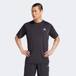 Herren T-Shirt "TECH APPAREL"schwarz, Gr. S, adidas Performance, Obermaterial: 100% Polyester, Shirts, leichtes Obermaterial aus Polyester, mit