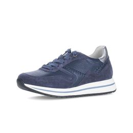 Sneaker Gabor "Sneaker low", Damen, Gr. 35,5, blau, Schuhe Sneaker
