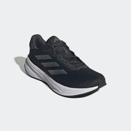 Laufschuh adidas Performance "RESPONSE", Damen, Gr. 39, grau (carbon, iron metallic, core schwarz), Synthetik, Textil, Schuhe Laufschuh
