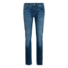 Slim-fit-Jeans Pepe Jeans "HATCH", Herren, Gr. 32, L&auml;nge 30, blau (medium powerflex), Denim/Jeans, Obermaterial: 94% Baumwolle, 4% Elastomultiester, 2% Elasthan, slim fit lang, Jeans Slim-fit-Jeans, im 5-Pocket Design