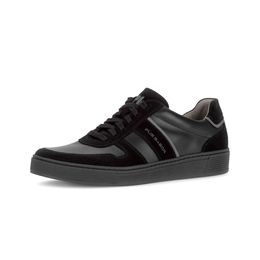 Sneaker Gabor "Sneaker low", Herren, Gr. 44, schwarz, Schuhe Sneaker