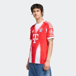 Fu&szlig;balltrikot adidas Performance "FC BAYERN M&Uuml;NCHEN 25/26 HEIMTRIKOT", Herren, Gr. L, rot, Obermaterial: 100% Polyester, Rundhals, Trikots Fu&szlig;balltrikot