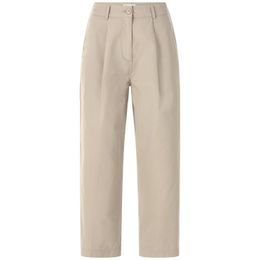 Knowledge Cotton Apparel Damen-Bundfaltenhose XL Beige