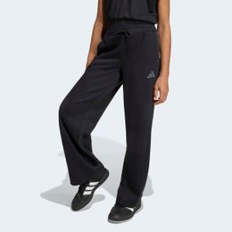 Sporthose adidas Sportswear "JG AN 3S FT PT", M&auml;dchen, Gr. 152, N-Gr, schwarz, wei&szlig;,, Obermaterial: 55% Baumwolle, 36% Polyester, 9% Viskose, Hosen Sporthose