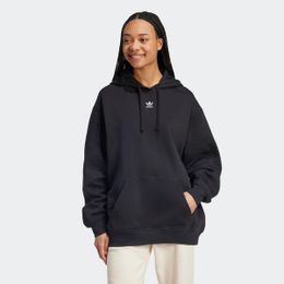 Kapuzensweatshirt adidas originals "ESSENTIALS OVERSIZED HOODIE", Damen, Gr. L, schwarz, Obermaterial: 80% Baumwolle, 20% Polyester, angesetztes B&uuml;ndchen, Sweatshirts