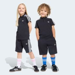 Trainingsanzug adidas originals "POLO TEE SET", Jungen, Gr. 116, schwarz, Obermaterial: 100% Baumwolle. Obermaterial Hose: 70% Baumwolle, 30% Polyester, Sportanz&uuml;ge Trainingsanzug