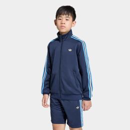 Trainingsjacke adidas originals "FIREBIRD LOCKERES TRACK", M&auml;dchen, Gr. 128, night navy, light football gold, Obermaterial: 100% Polyester, Jacken Trainingsjacke