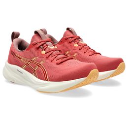Laufschuh asics "GEL-PULSE 16", Damen, Gr. 39, orange (schwarz pink clay, orange glow), Textil, Schuhe Laufschuh