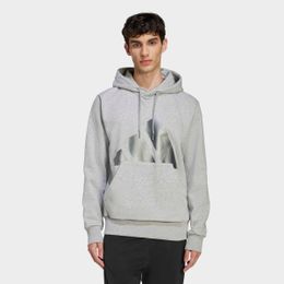 Kapuzensweatshirt adidas Sportswear "HOLIDAY 3S HOODIE", Herren, Gr. S, medium grau heather, Obermaterial: 70% Baumwolle, 30% Polyester, normal, Rundhals, angesetztes B&uuml;ndchen, Sweatshirts, mit gro&szlig;em BOS Branding, festliches Design, mit Rundhalsausschnitt