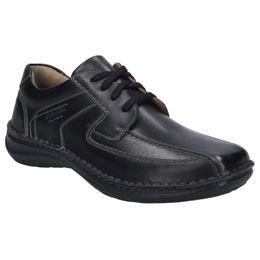 Schn&uuml;rschuh Josef Seibel "New Anvers 08", Herren, Gr. 41, new anvers 08 schwarz, Leder, Schuhe Schn&uuml;rschuh, Freizeitschuh, Halbschuh, in komfortabler Schuhweite K (extraweit)