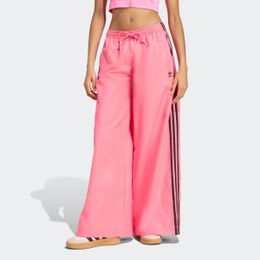 Damen Sporthose "ADICOLOR FIREBIRD OVERSIZED"lucid pink, schwarz, Gr. XL, adidas originals, Obermaterial: 100% Polyester, Hosen