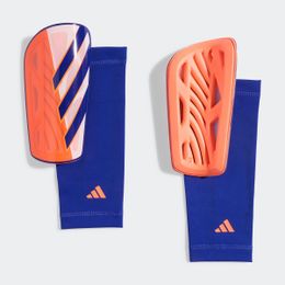 Fu&szlig;ball Schienbeinschoner adidas Performance "TIRO LEAGUE SCHIENBEINSCHONER", Damen, Gr. L, sanftes wei&szlig;, lucid blau, Protektoren