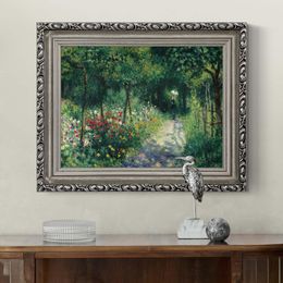 Gerahmtes Leinwandbild Auguste Renoir - Frauen im Garten