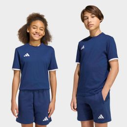 Trainingsshirt adidas Performance "ENTRADA26 KIDS", Jungen, Gr. 140, team navy blau 2, wei&szlig;, Obermaterial: 100% Baumwolle, Rundhals, Shirts, f&uuml;r aktive Kinder, sportliches Design, aus Baumwolle