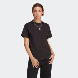T-Shirt adidas originals "ADICOLOR ESSENTIALS REGULAR", Damen, Gr. L, schwarz, Obermaterial: 100% Baumwolle, Rundhals, Shirts T-Shirt